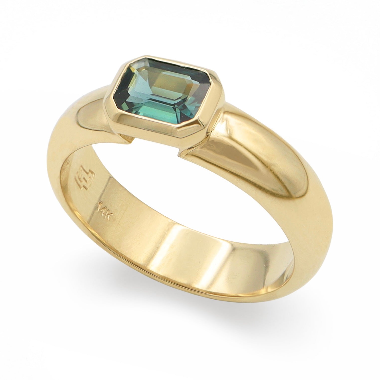 Rowlands Ring • Teal Sapphire – Erica Leal Jewellery