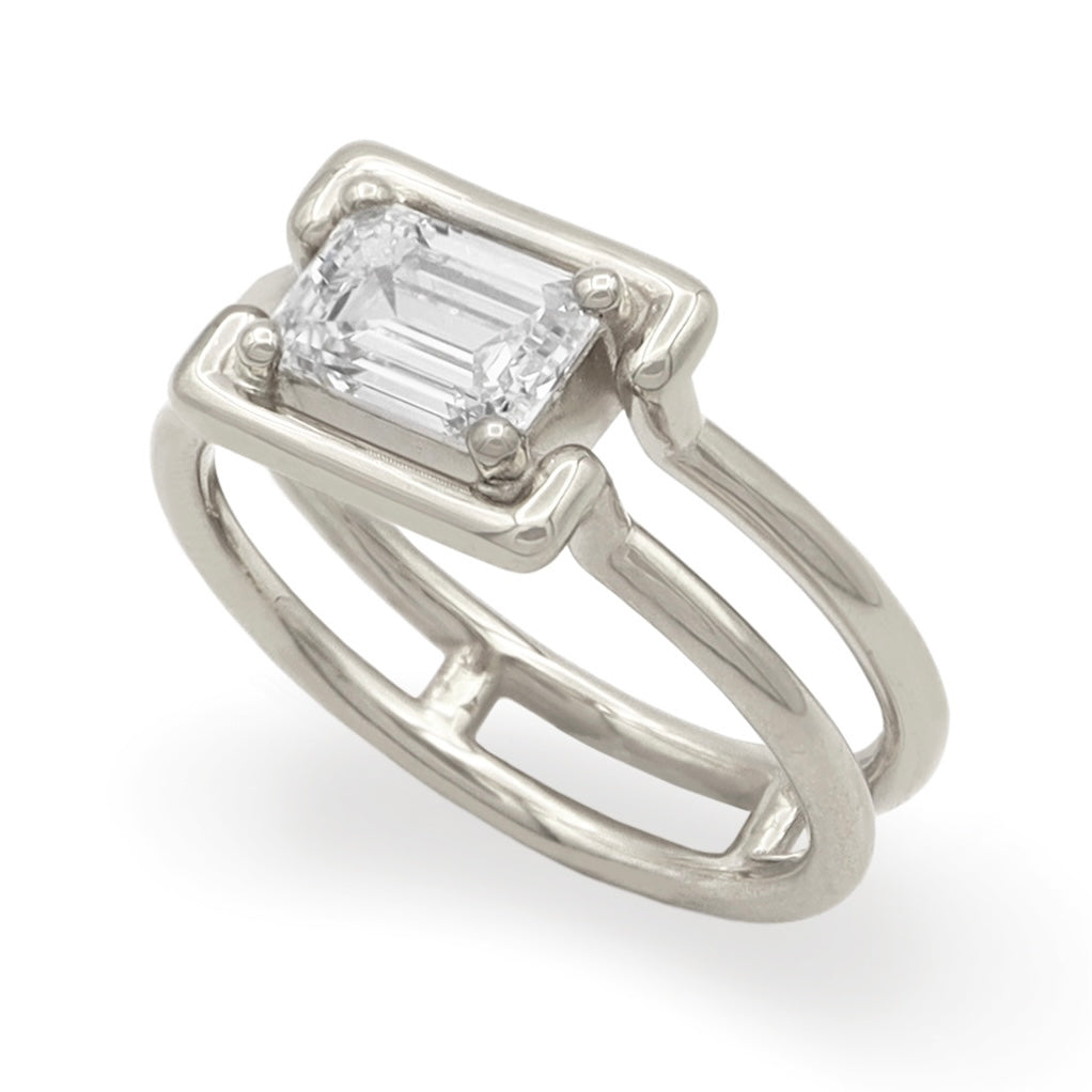 Raine Ring • White Diamond • White Gold – Erica Leal Jewellery