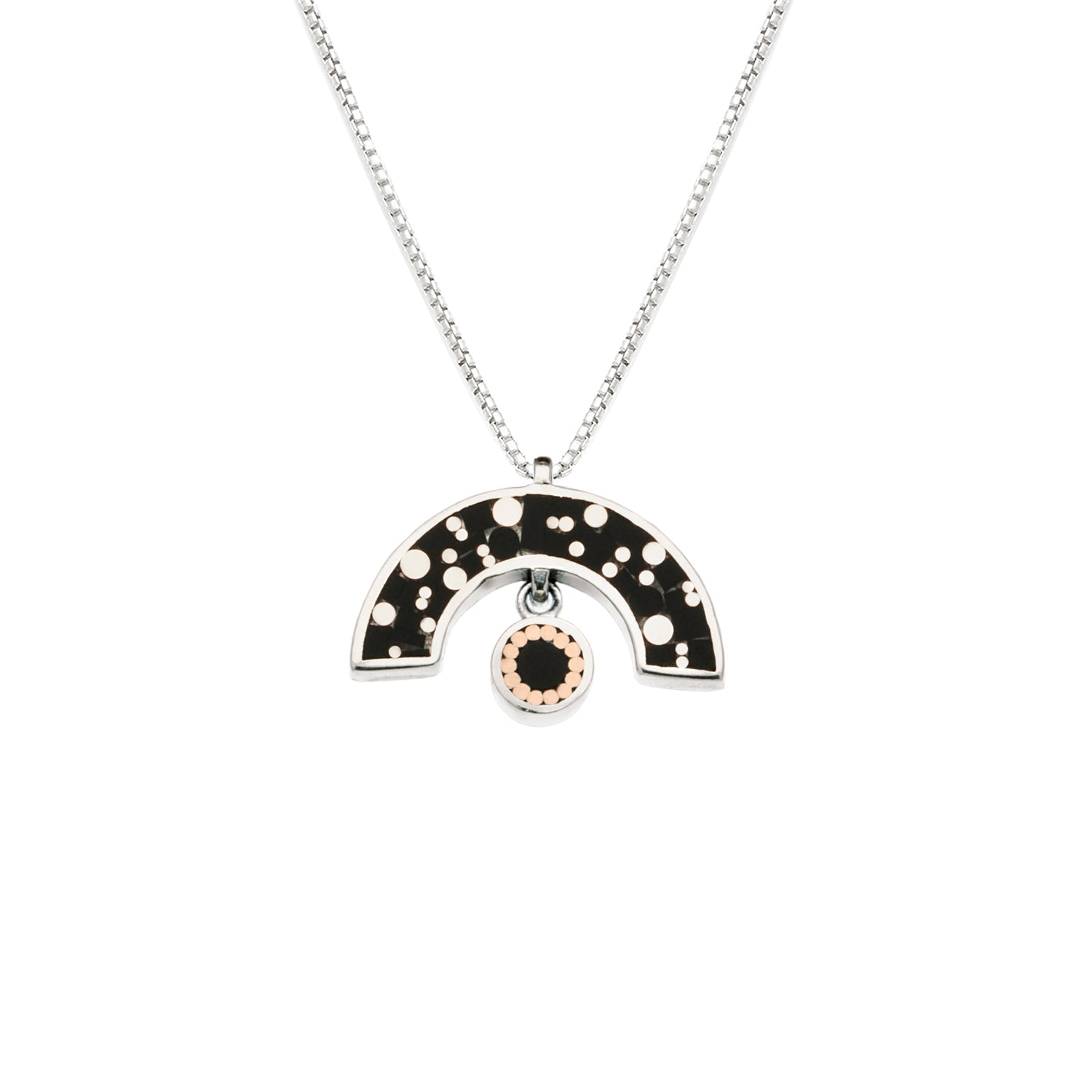 James Necklace - Mosaic Inlay - Silver – Erica Leal Jewellery